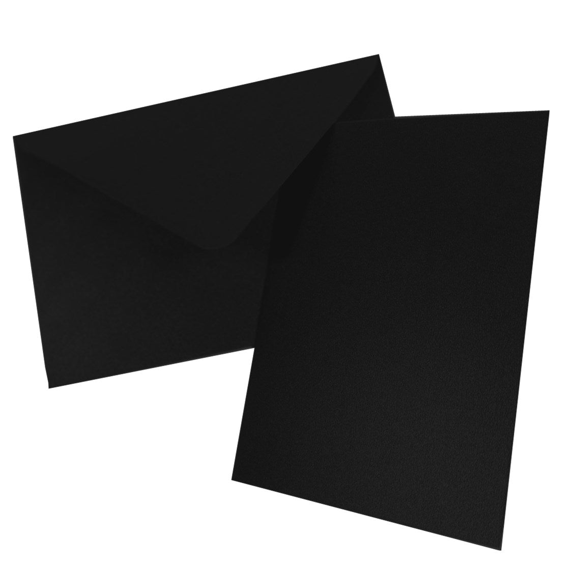 Blank Cards & Envelopes A6 Set – Black (12 Pack) | Card Making Set