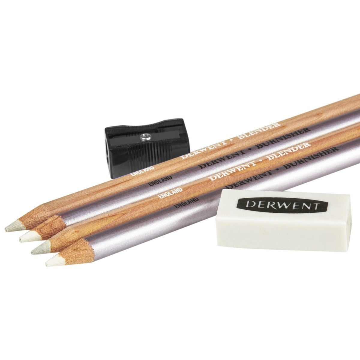 Derwent Burnisher & Blender Drawing Pencil Set 6pk