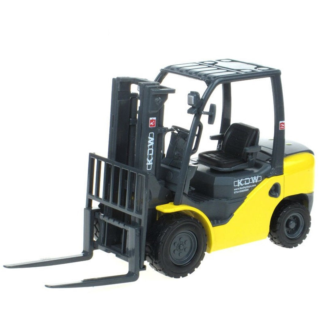 Diecast Yellow Forklift Truck 1:20 Scale Material Handling Model