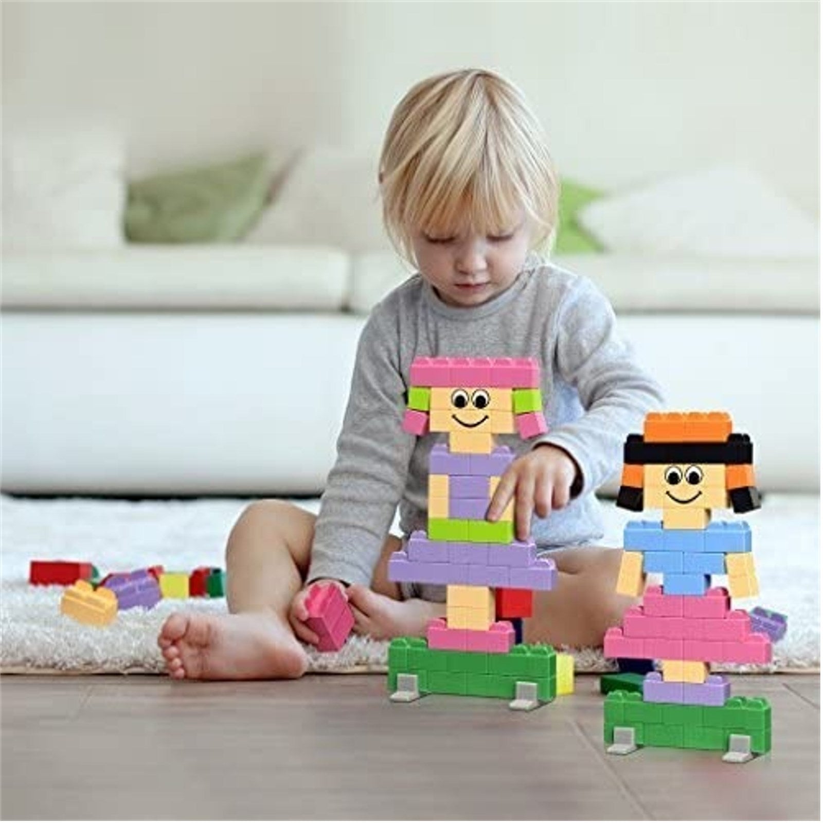 The Little Architect Kids Building Blocks Set 630pcs Archi Mates Box