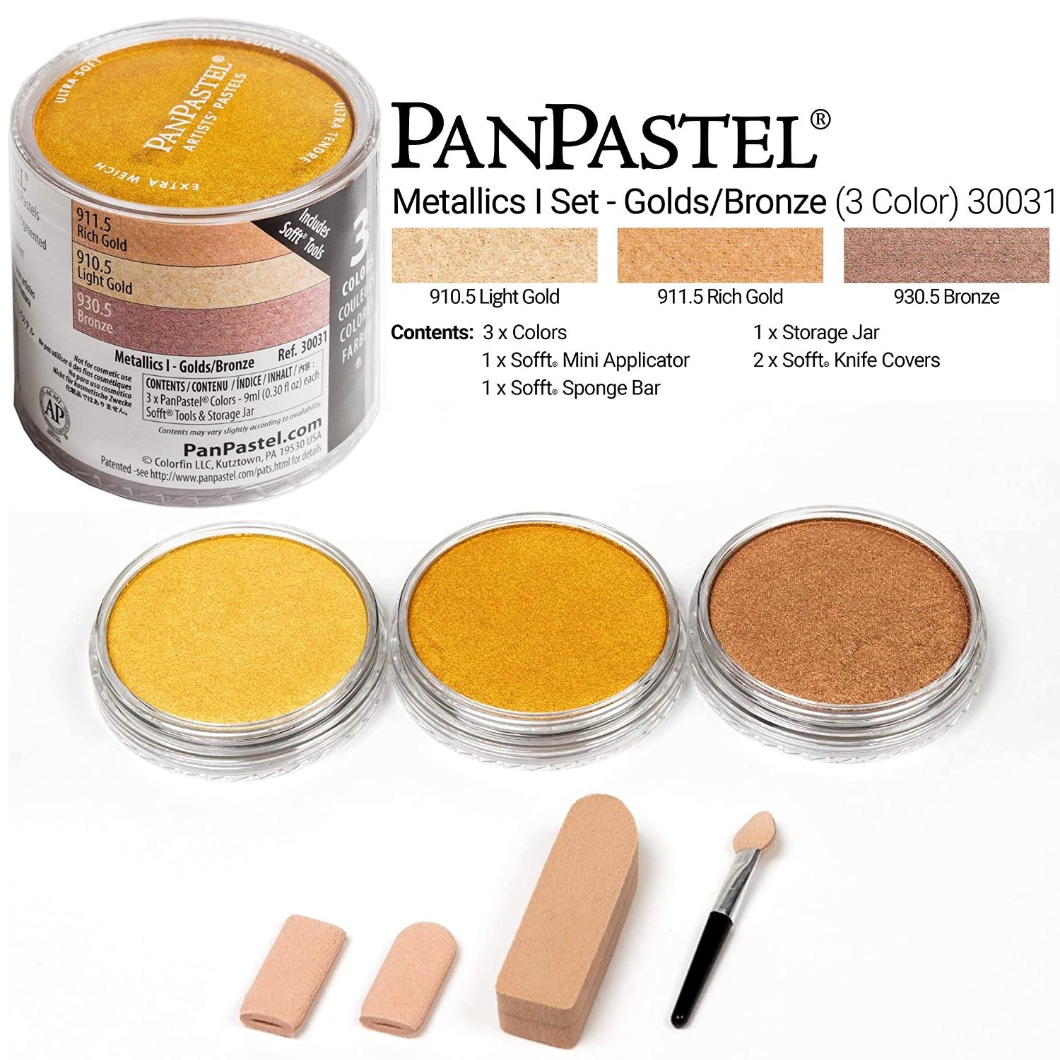 PanPastel® Pastels Metallics l Set 3 Colours