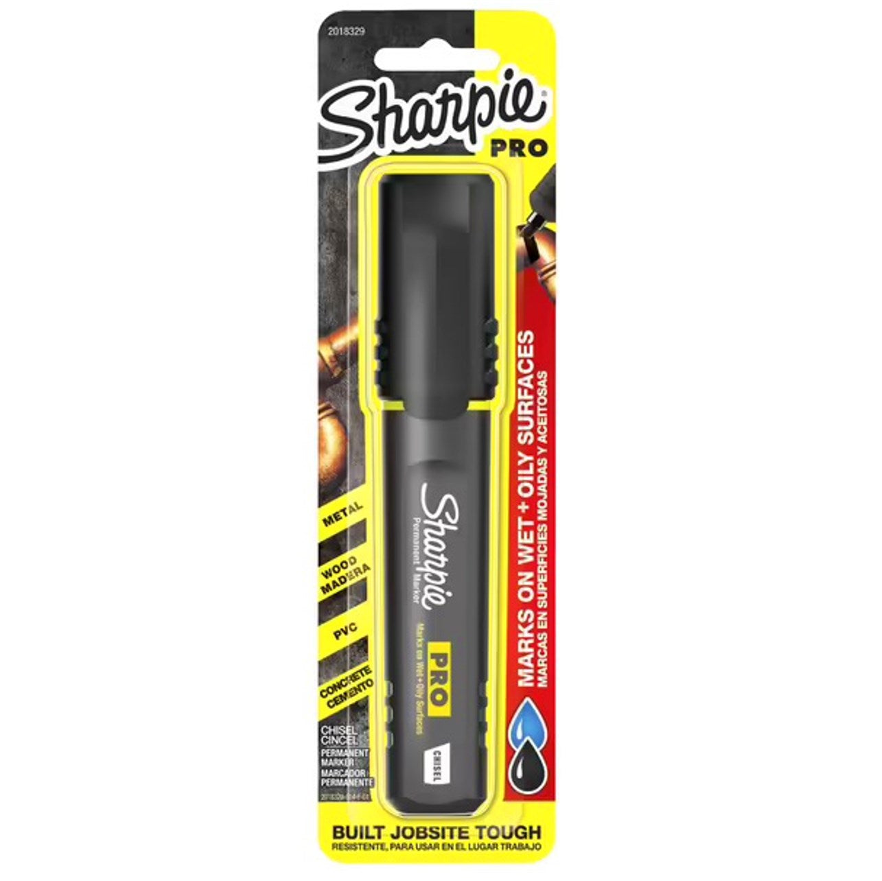 Sharpie Pro Permanent Ink Marker Pen BLACK - For Metal Wood Concrete